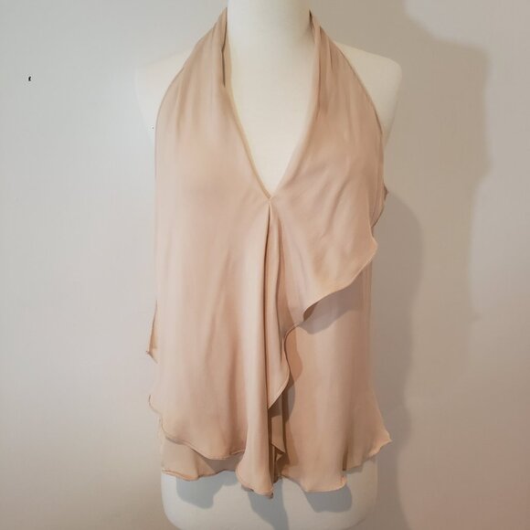 Haute Hippie | Tops | Haute Hippie Halter Top Light Camel | Poshmark